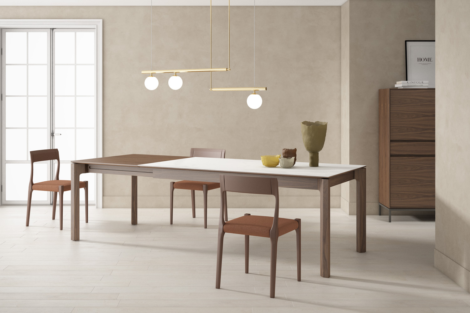 How to choose the ideal dining table taking into account the space ...
